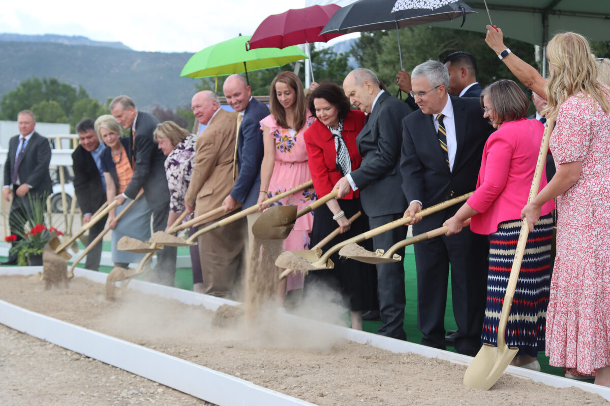 President Nelson presides over Ephraim temple groundbreaking | News ...